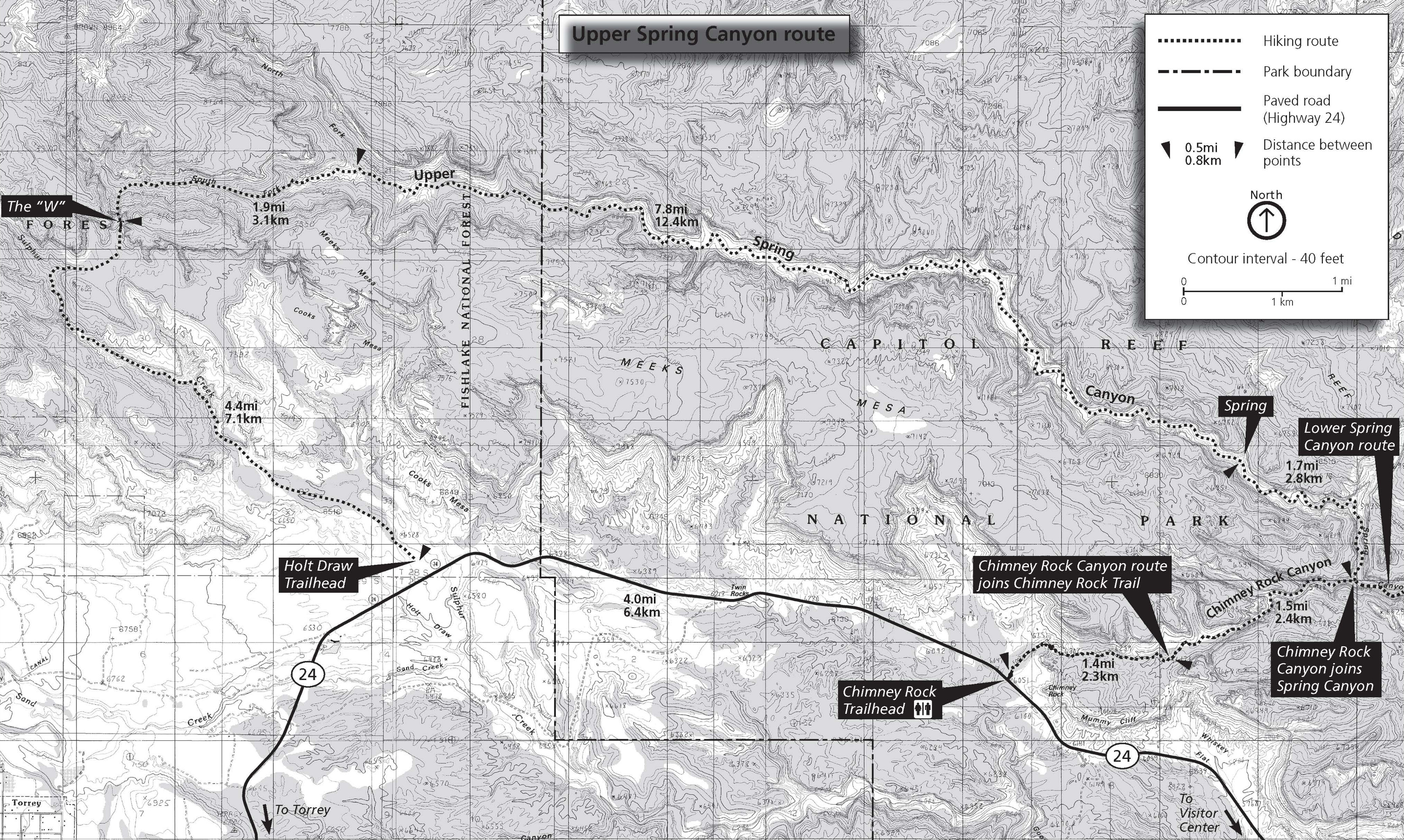 Capitol Reef Maps | NPMaps: Free national park maps